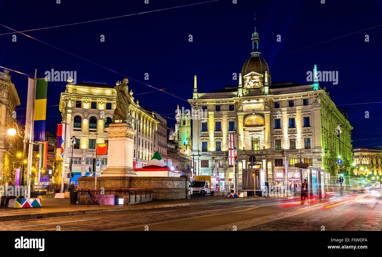 Clock tower milan italy hi-res stock photography and images - Alamy