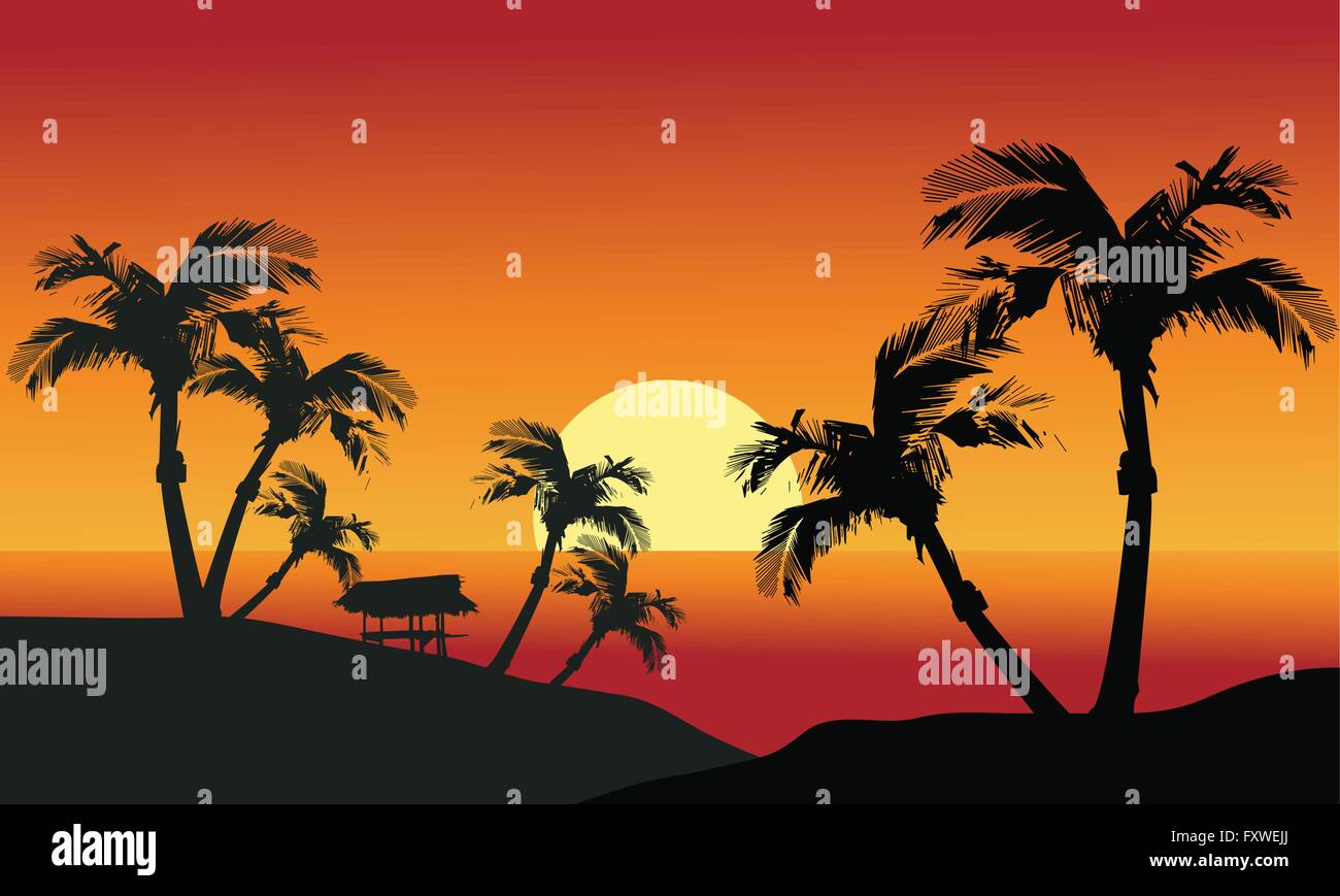 Lake island trees water Stock Vector Images - Alamy