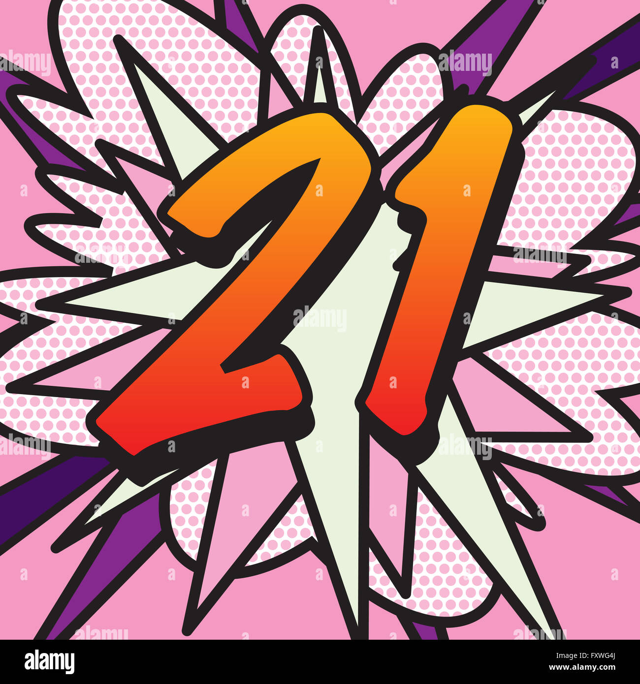 Comic Book Pop Art 21 Stock Photo - Alamy