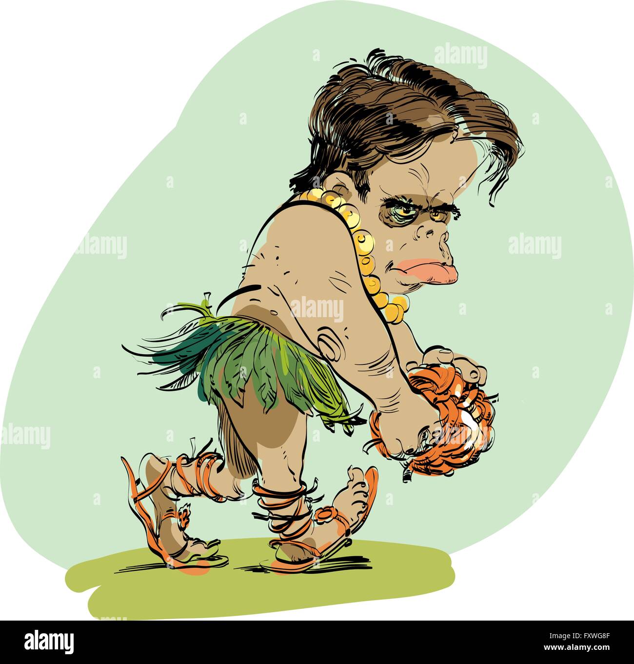 The evolution of primitive man Stock Vector Image & Art - Alamy