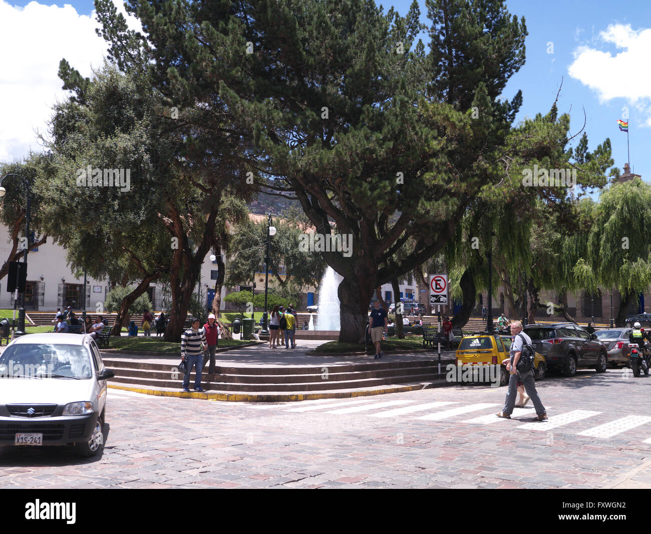 Square in centre of Cusco Peru Stock Photo - Alamy