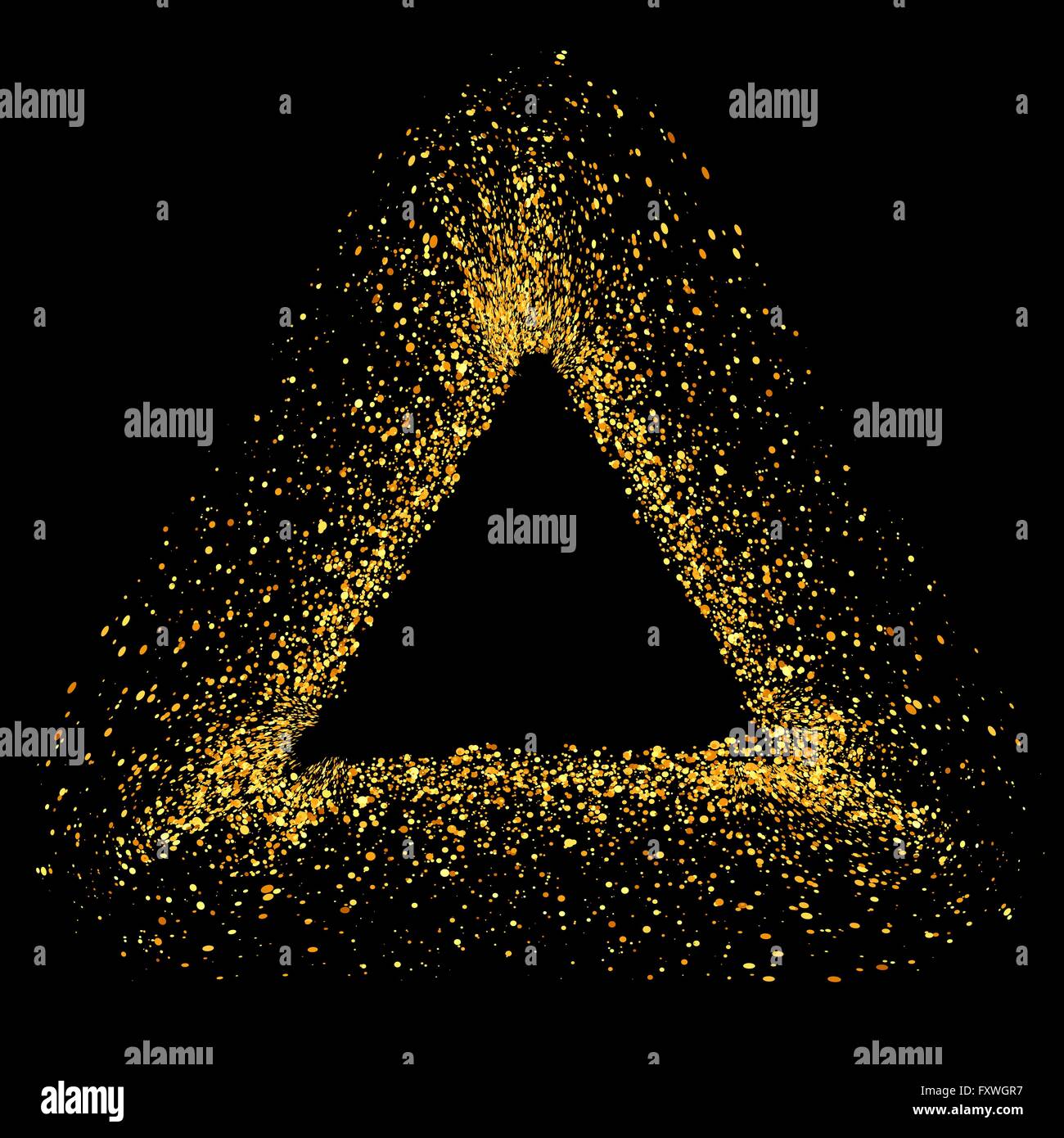 Gold Triangle Frame Stock Vector Image & Art - Alamy