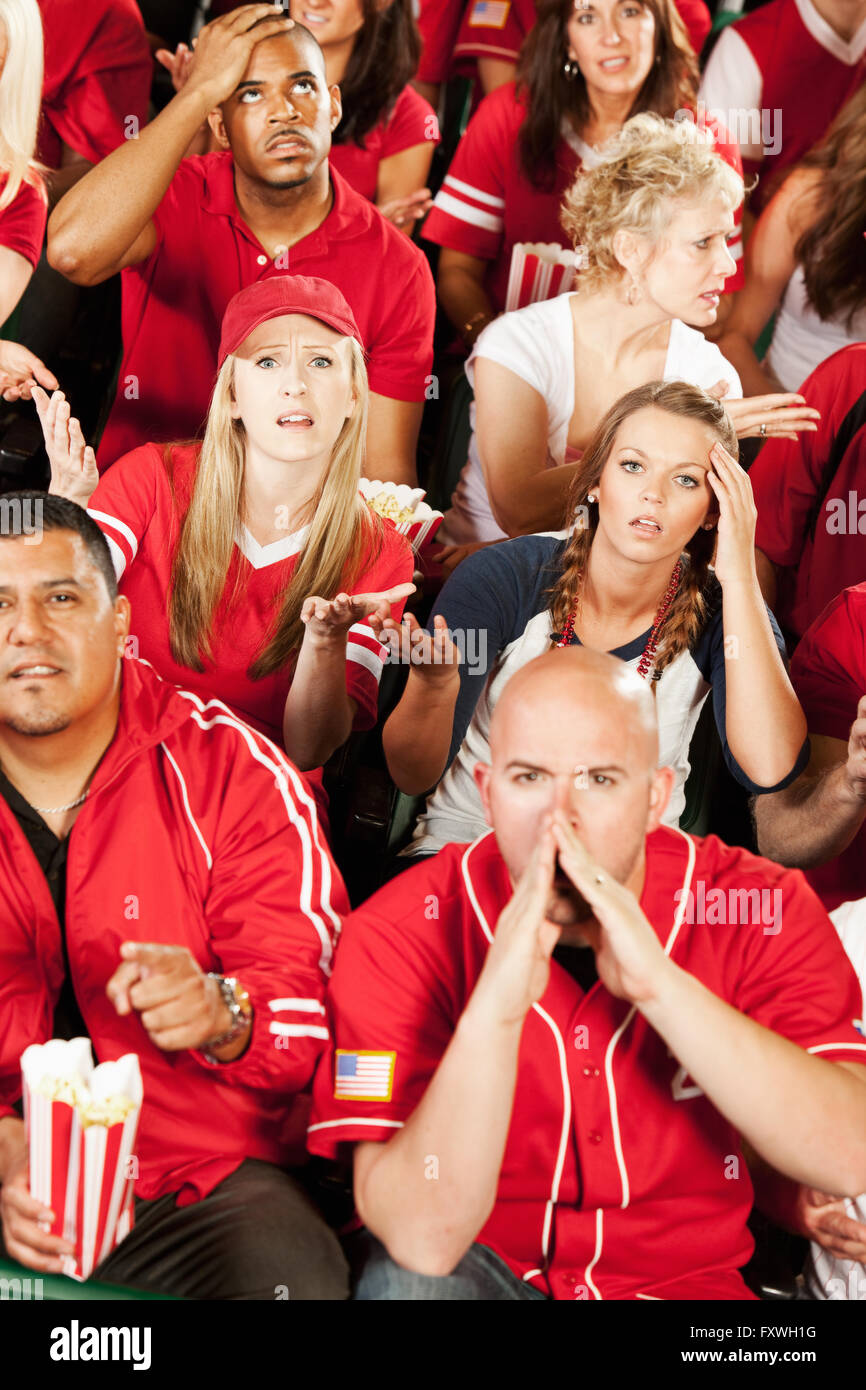Cheering Baseball Fans