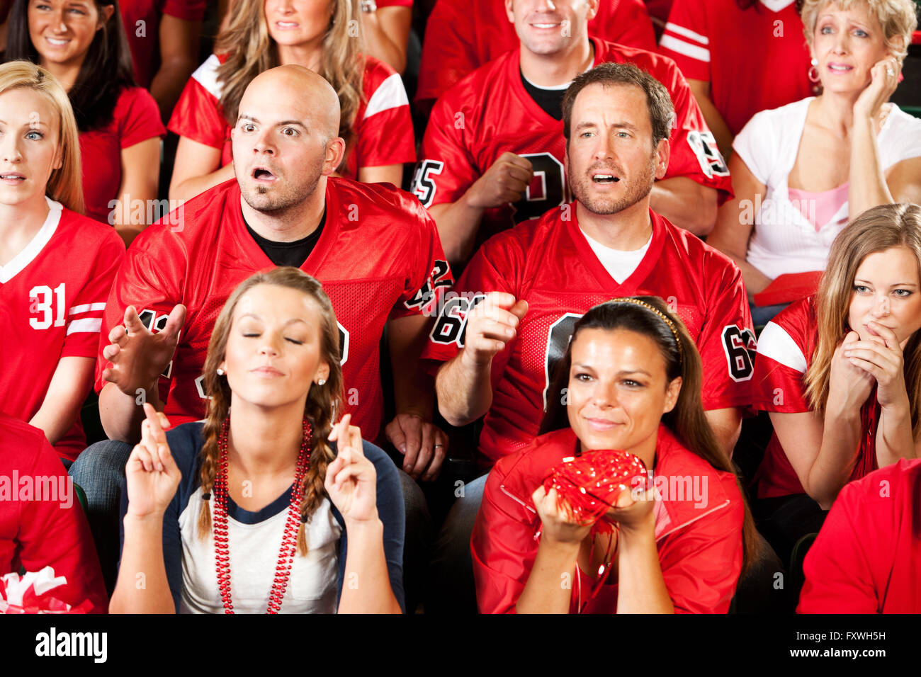 American Football Fans Cheering