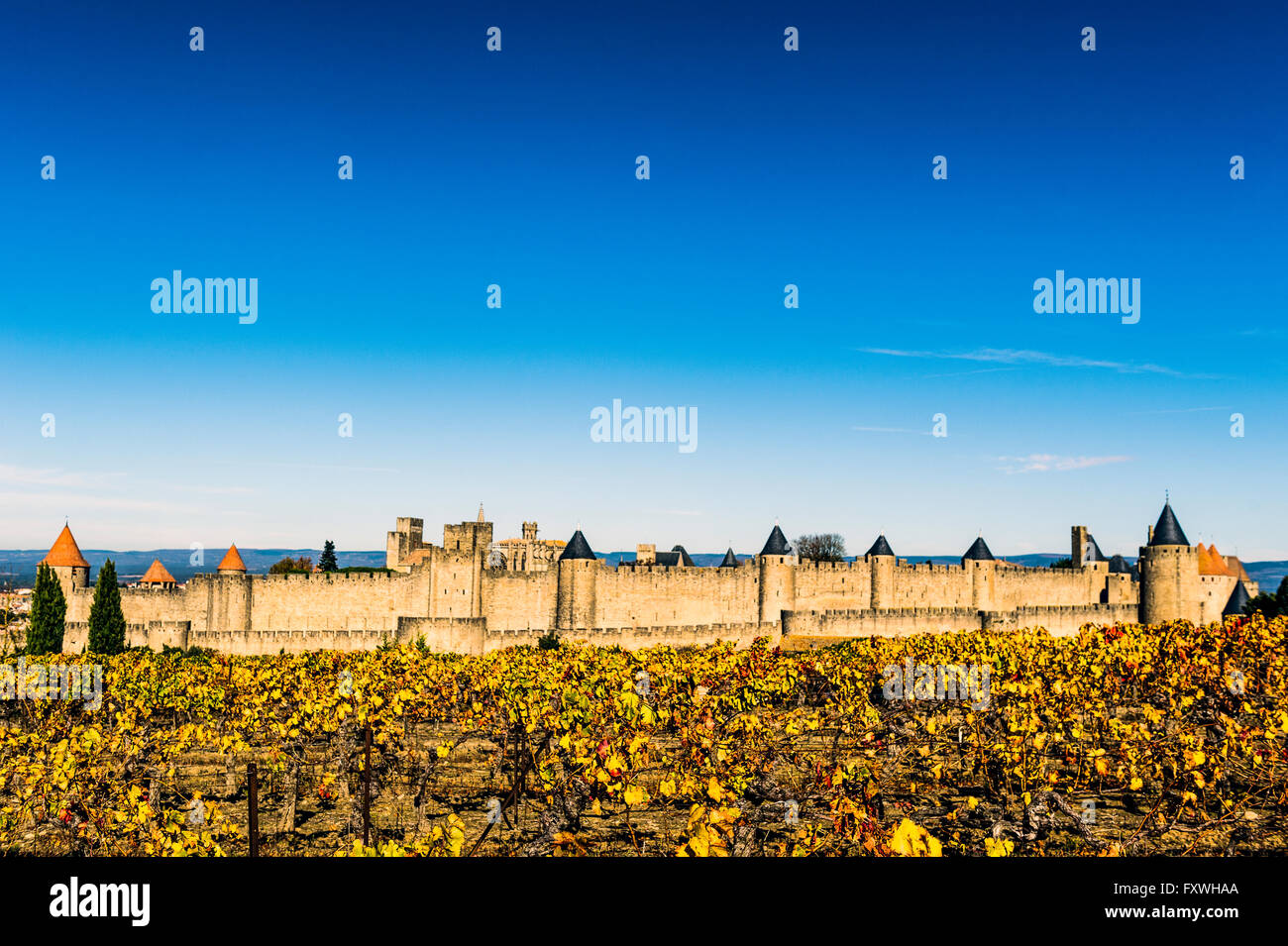 Europe. France. Languedoc-Roussillon. Aude. Carcassonne. La Cite. The ...