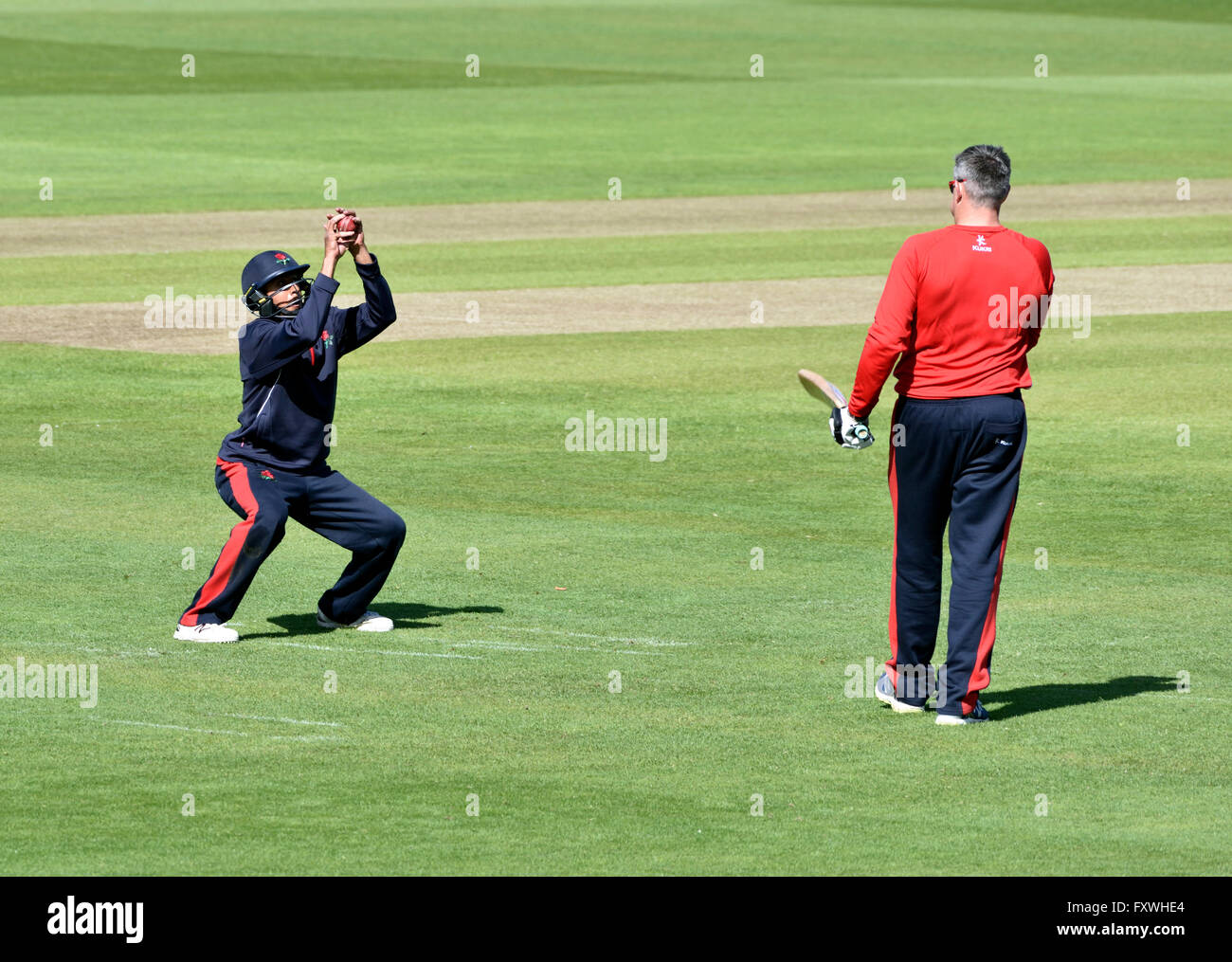 Cricket catching practice hi-res stock photography and images - Alamy