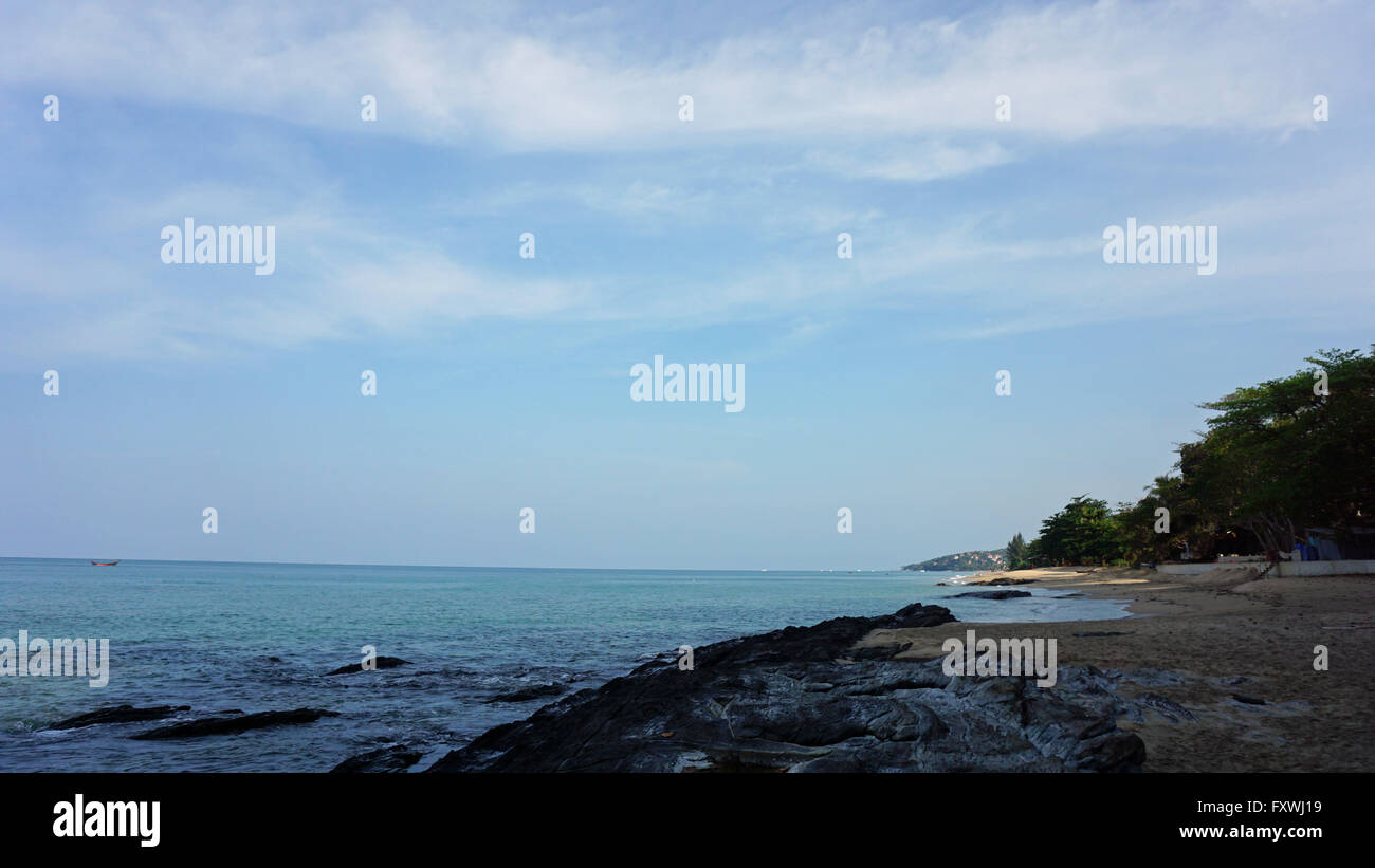 natural beach on ko lanta in thailand Stock Photo - Alamy