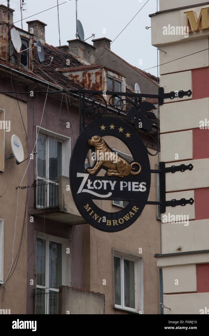 sign over bar wroclaw poland Stock Photo - Alamy