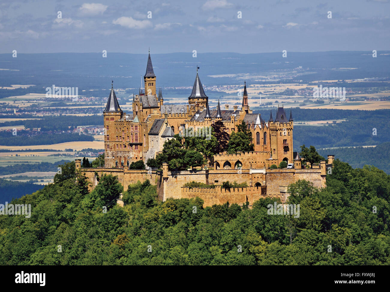 Germany, Swabian Alb, Hohenzollern Castle, Prussia, main seat of the ...