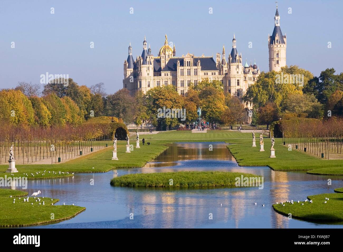 Schwerin castle, Schwerin, Mecklenburg-West Pomerania, Germany, Europe ...