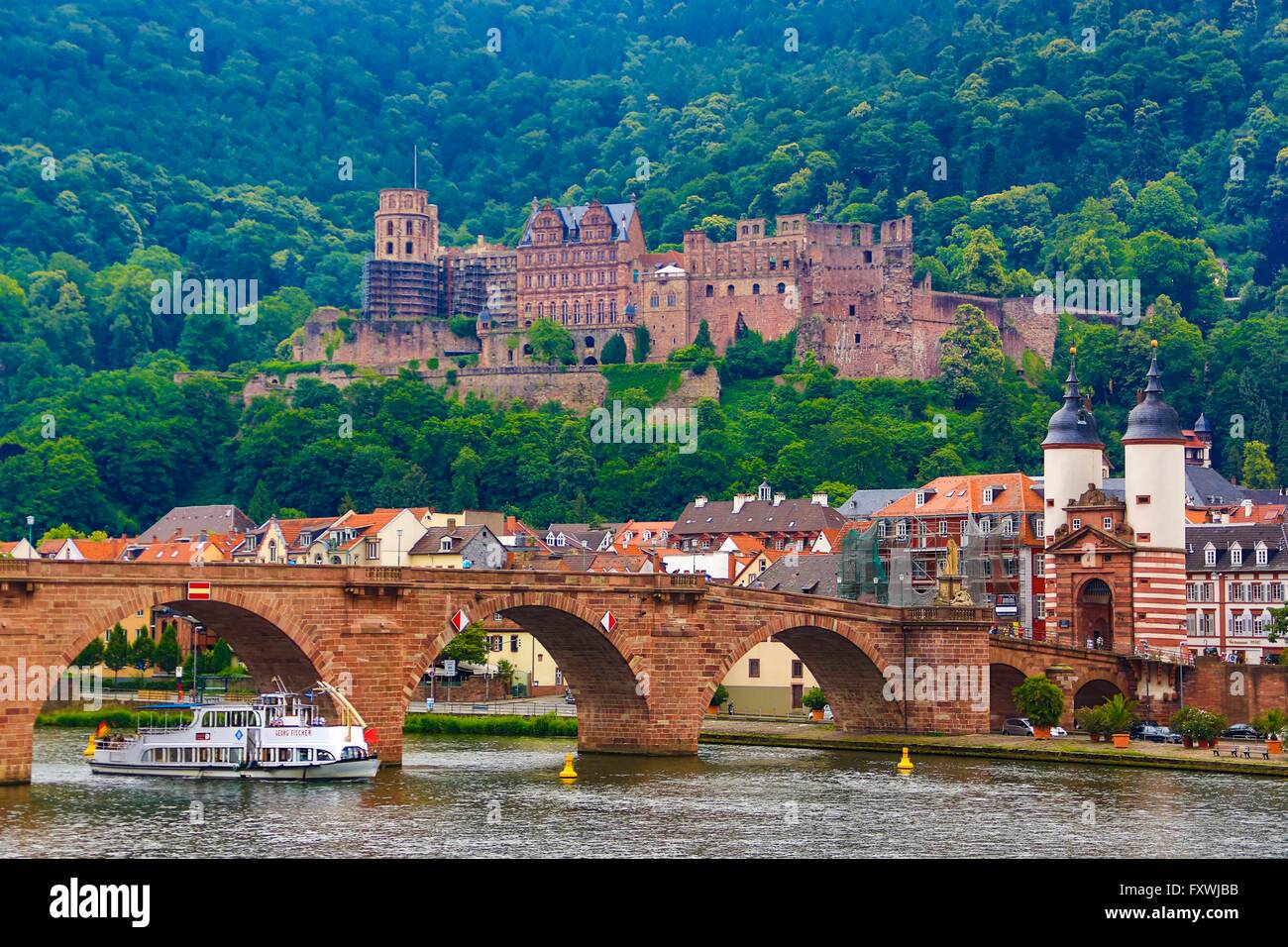 Germany, Europe, travel, Heidelberg, Karl-Theodor Bridge, Heidelburg ...