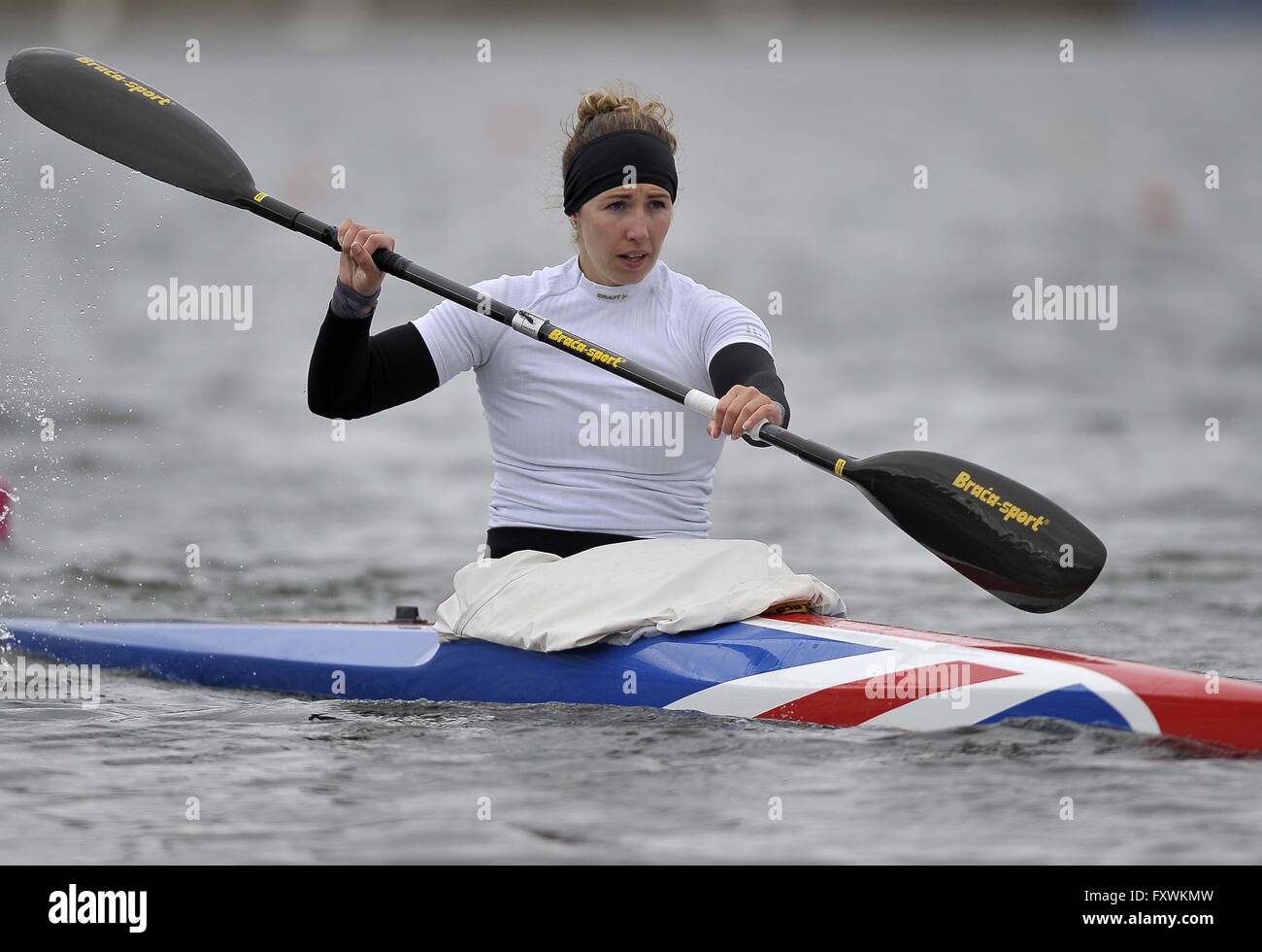 Holme Pierrepont, Nottingham, UK. 18th Apr, 2016. Jessica Walker. Race ...