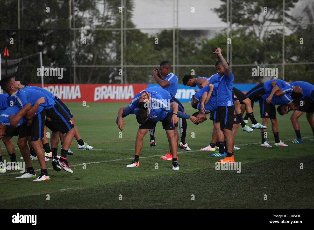 Sao Paulo, Brazil. 18th April, 2016. TRAINING CORINTHIANS - Corinthians ...