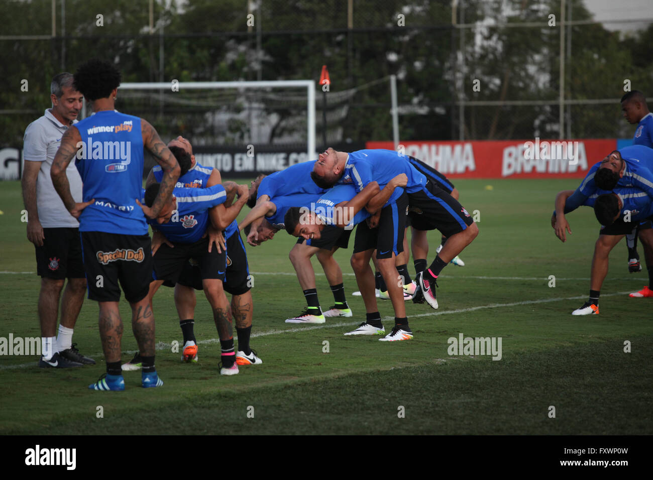 Sao Paulo, Brazil. 18th April, 2016. TRAINING CORINTHIANS - Corinthians ...