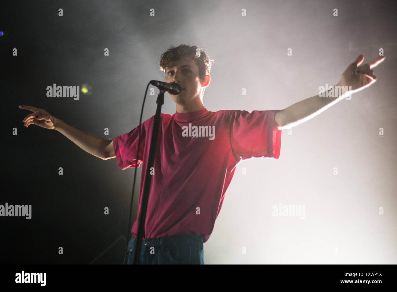 Manchester, UK. 18th April, 2016. Australian singer and YouTube star ...