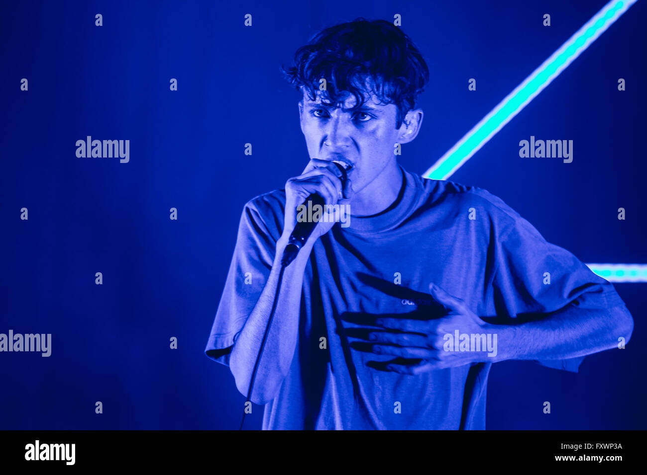 Manchester, UK. 18th April, 2016. Australian singer and YouTube star ...