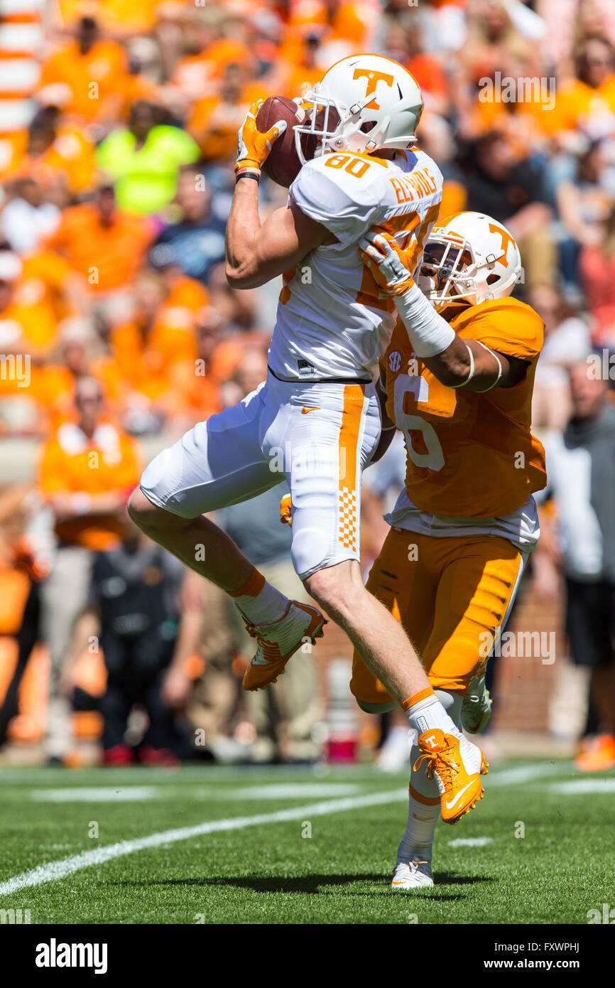 April 16, 2016: Eli Wolfe #80 makes a catch during the University of ...