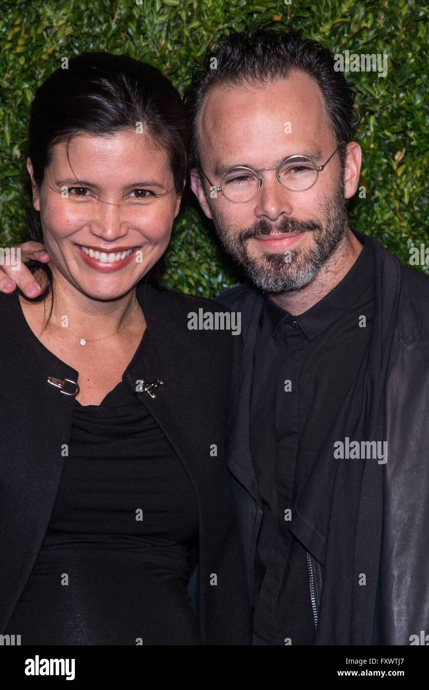 New York, NY, USA. 18th Apr, 2016. Stephanie Jeanroy, Daniel Arsham at ...