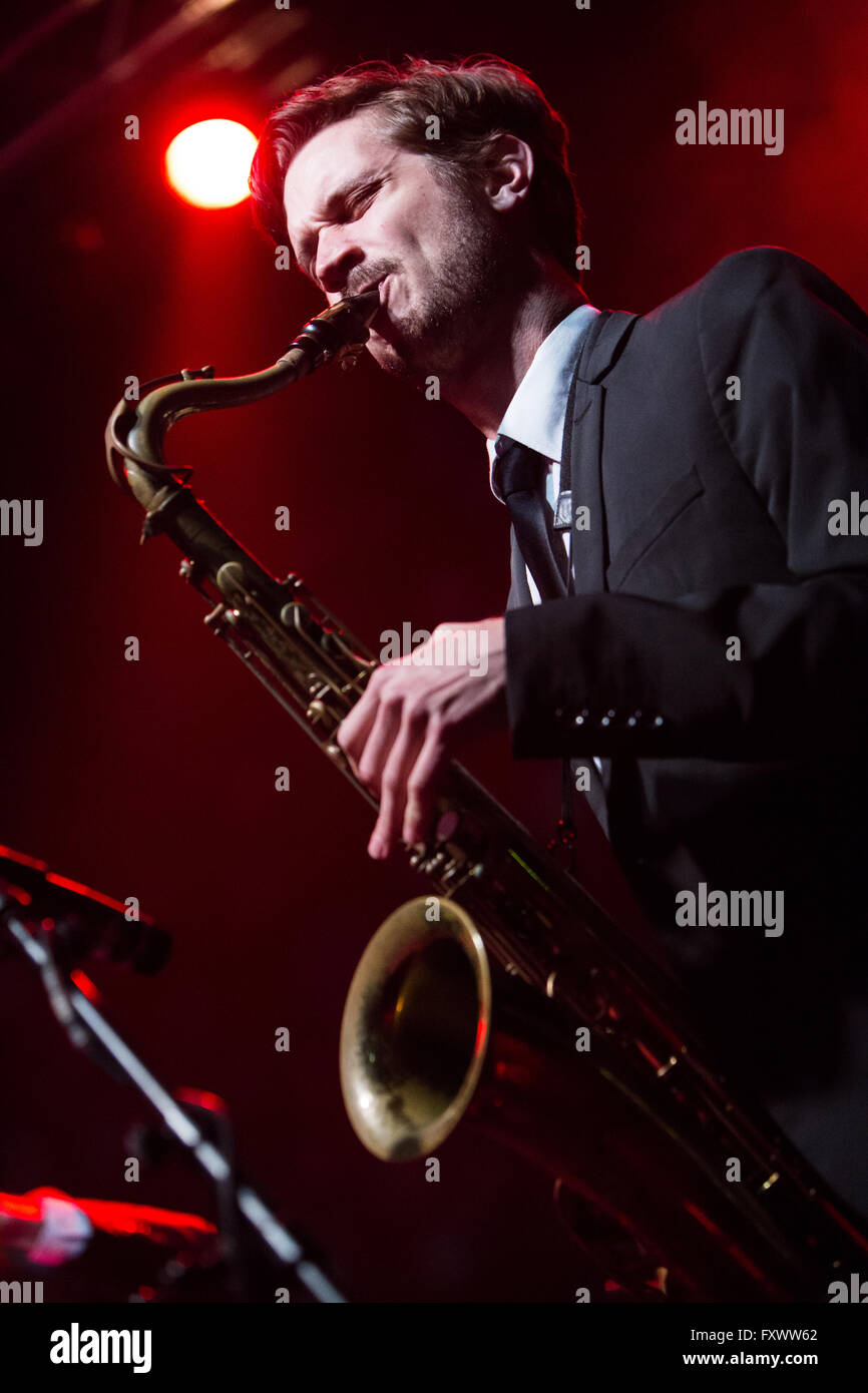 Milan Italy. 18th April 2016. The American singer BRENNA WHITAKER ...