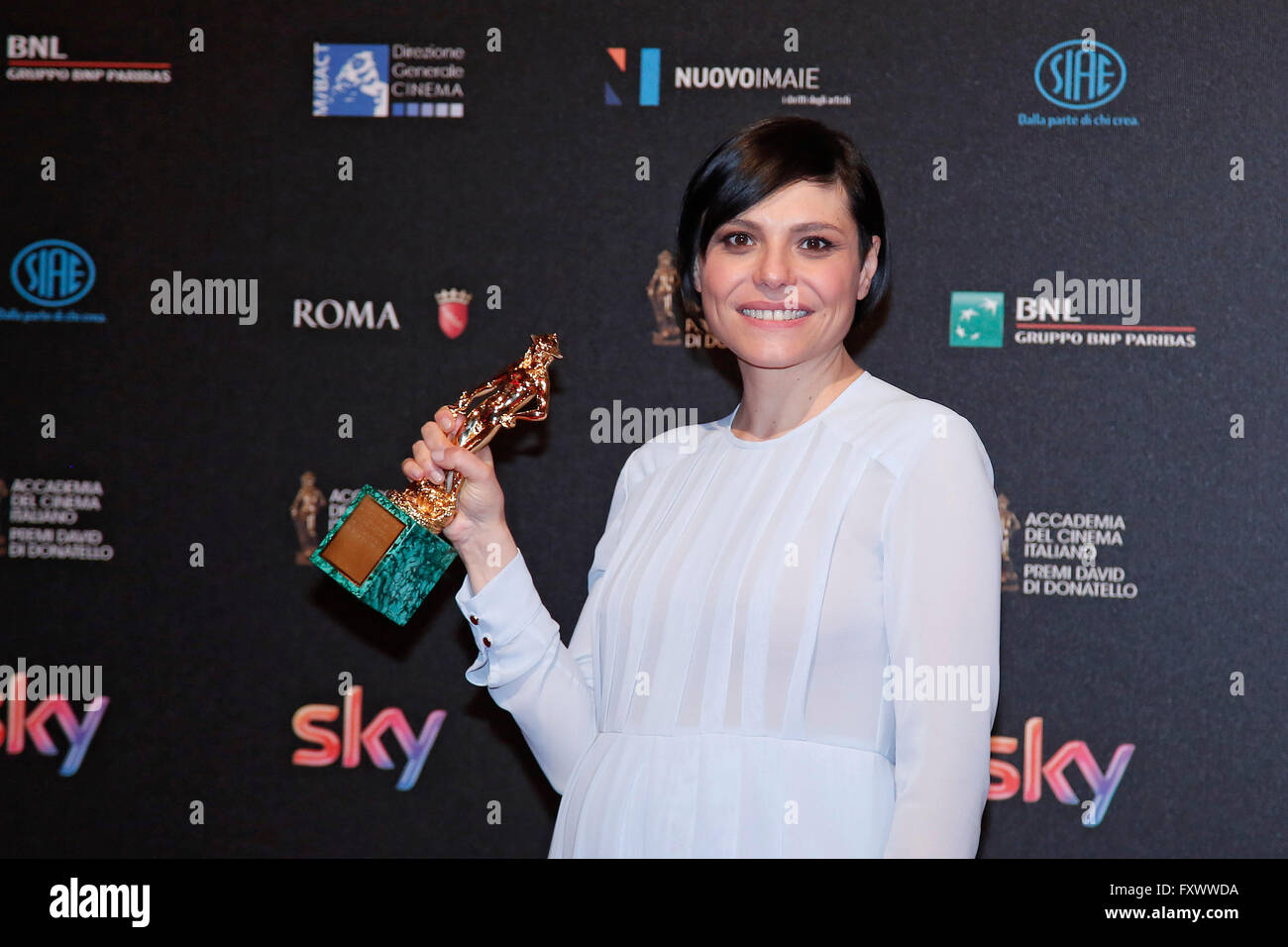 Rome, Italy. 18th April, 2016. Antonia Truppo Ceremony David di ...