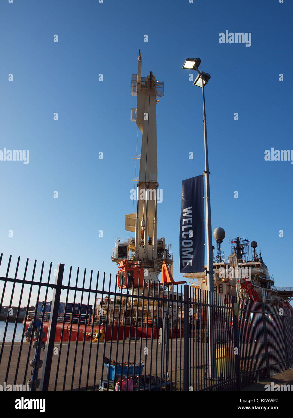 Newcastle Upon Tyne, 19th April 2016, UK Weather. Technip UK, offshore ...