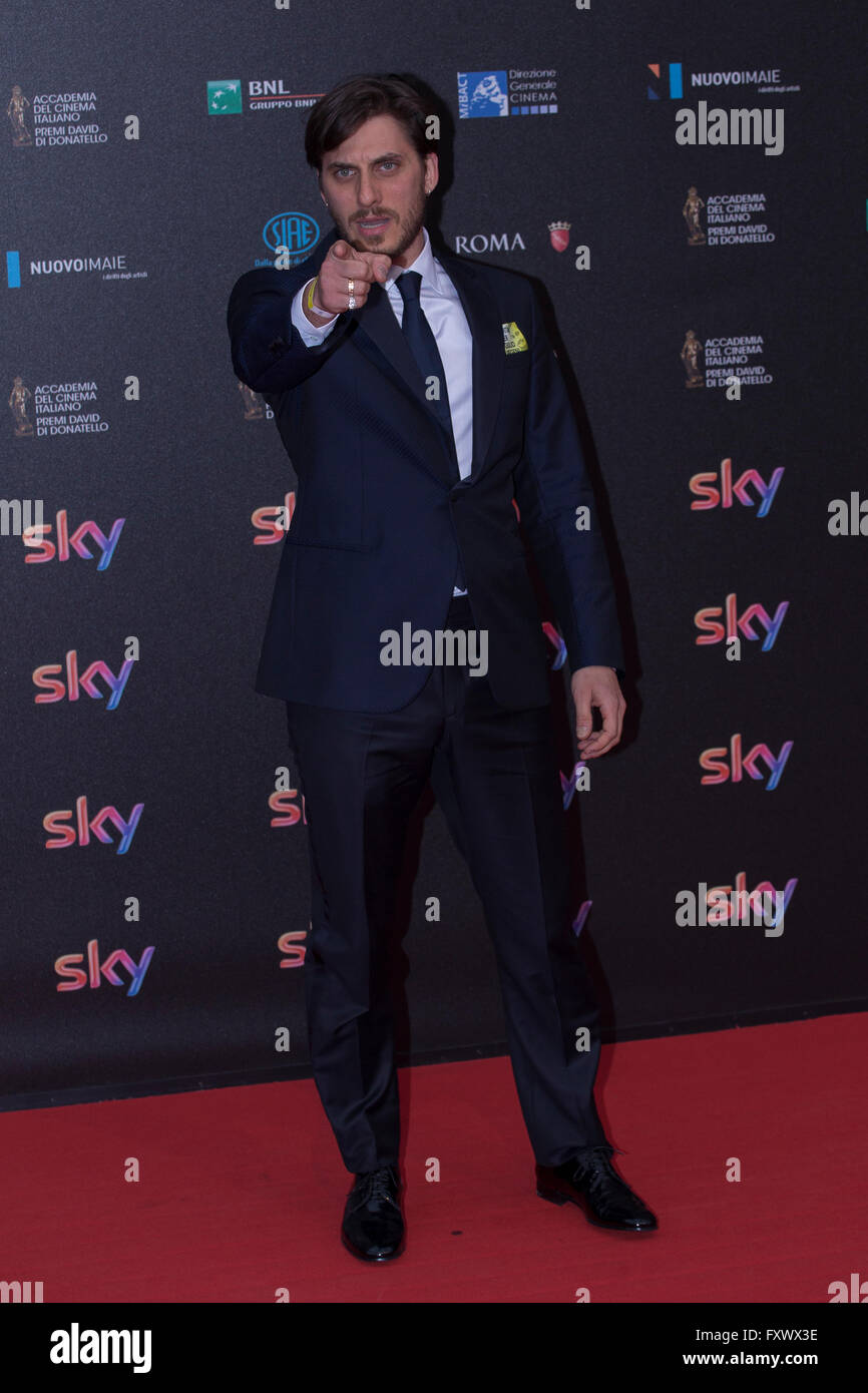 Luca Marinelli poses during the arrivals for the David di Donatello ...