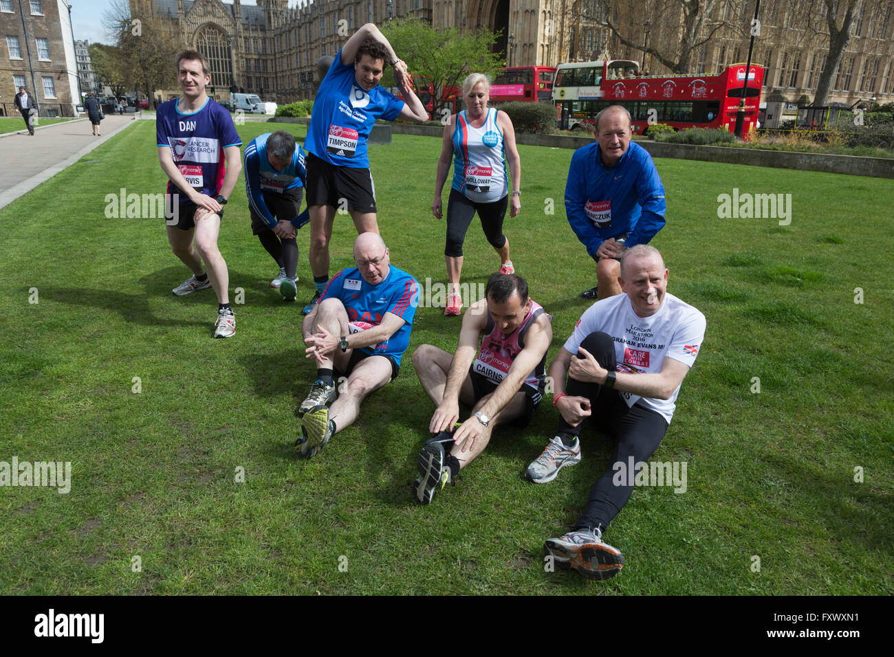 London, UK. 19 April 2016. L-R: Dan Jarvis, Jamie Reed, Edward Timpson ...