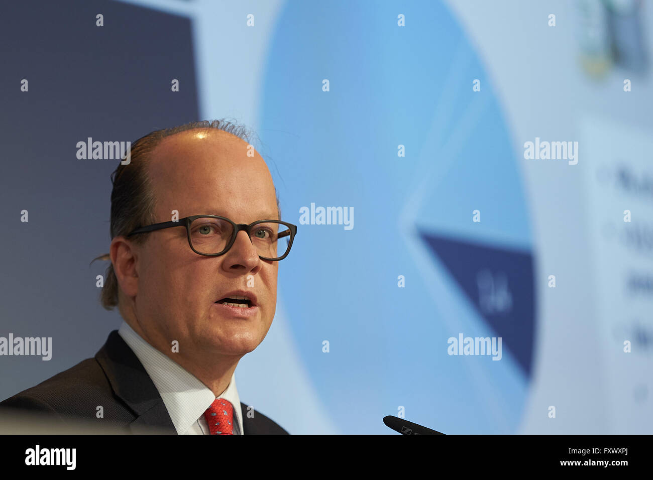 Ingelheim, Germany. 19th Apr, 2016. Hubertus von Baumbach, designated ...