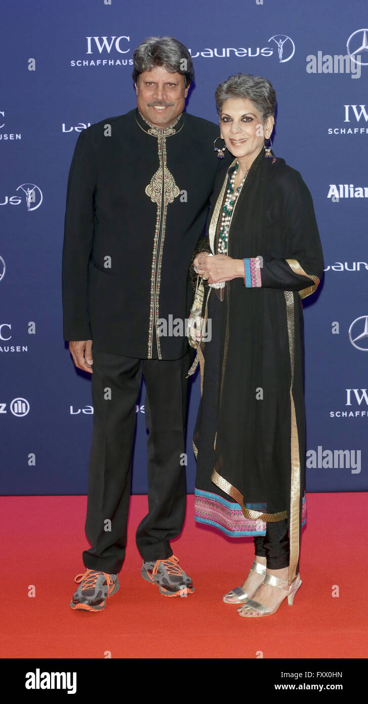 Berlin, Germany. 18th Apr, 2016. Former Indian cricket player Kapil Dev ...