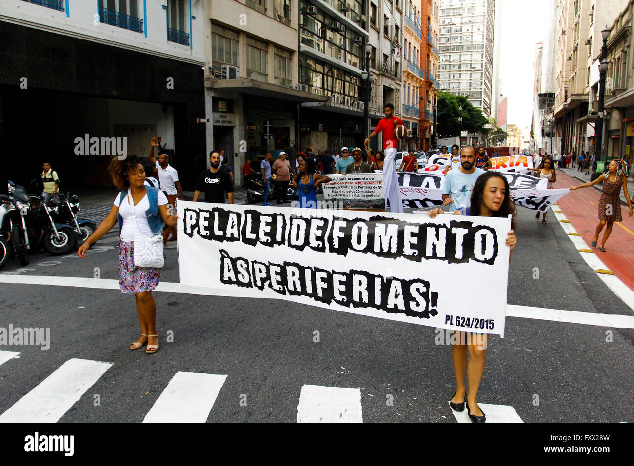 SAO PAULO, Brazil - 04/19/2016: YOUTH PROTEST IN FRONT OF SSP - About ...