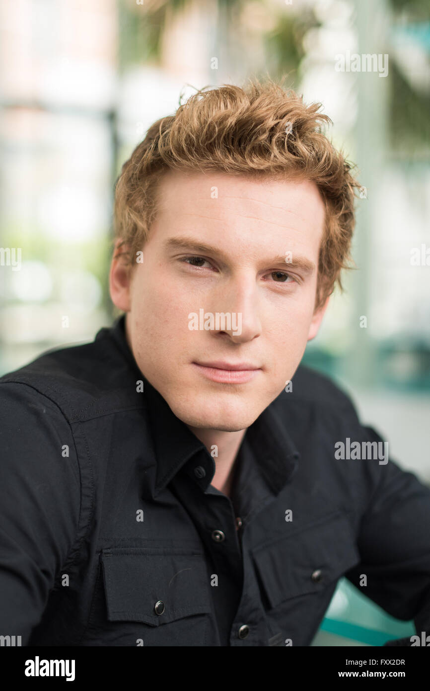 Hamburg, Germany. 18th Apr, 2016. Felix Everding, in the role of Dennis ...