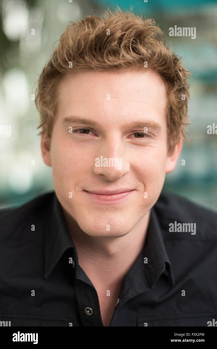 Hamburg, Germany. 18th Apr, 2016. Felix Everding, in the role of Dennis ...