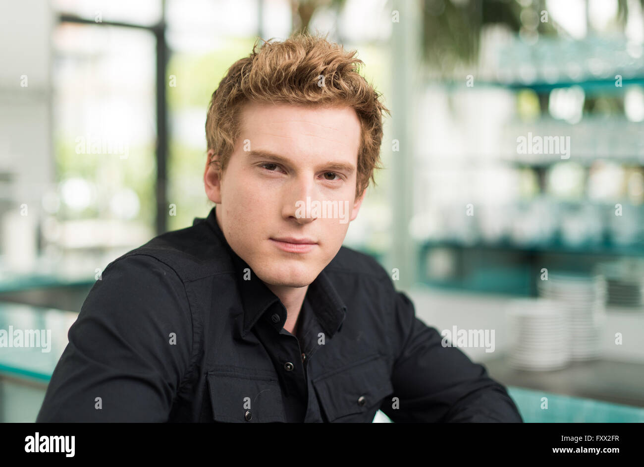 Hamburg, Germany. 18th Apr, 2016. Felix Everding, in the role of Dennis ...