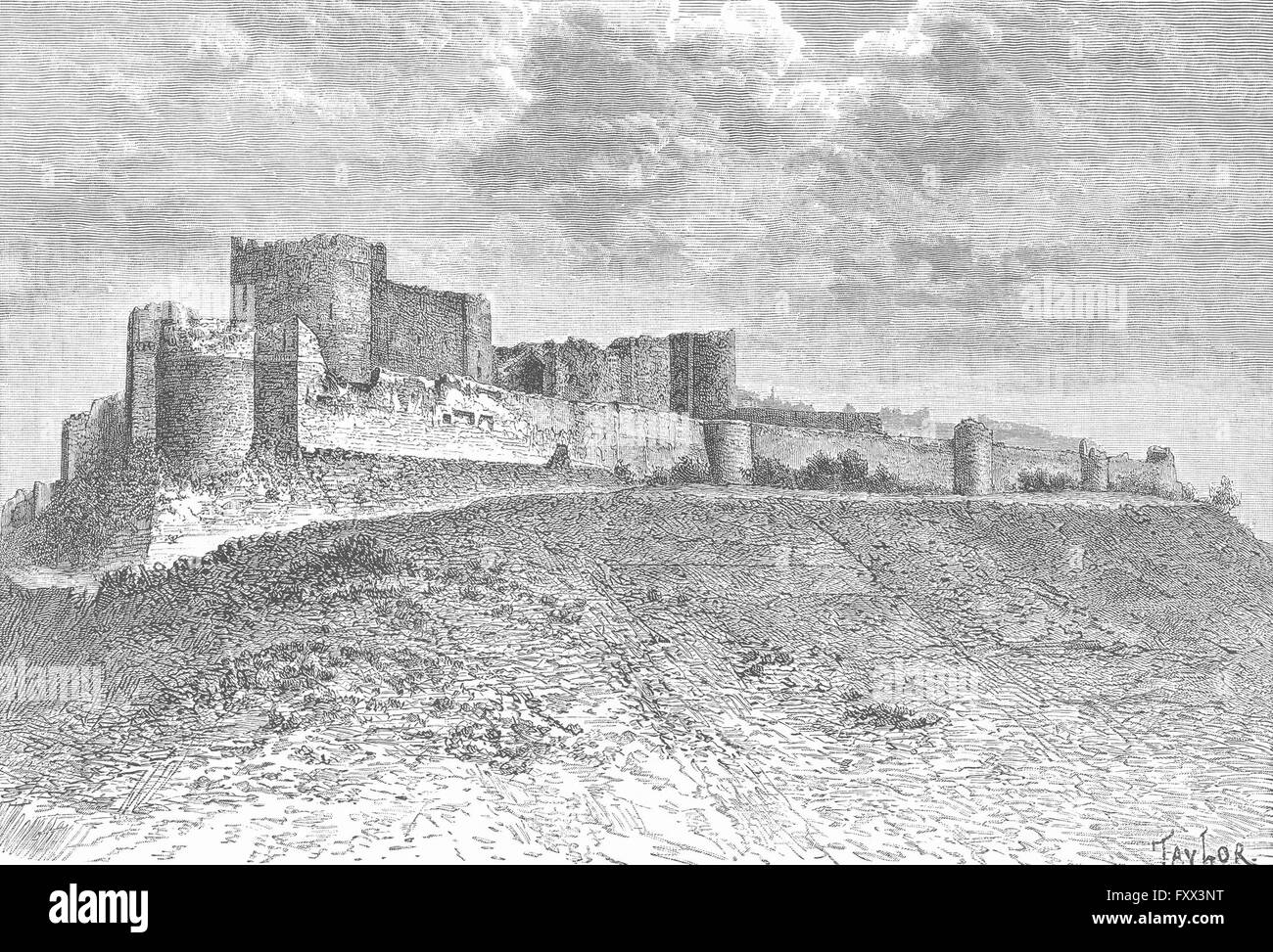 Margat castle Black and White Stock Photos & Images - Alamy