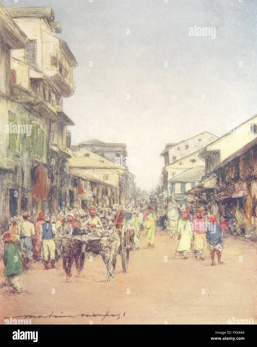 INDIA: Delhi, antique print 1905 Stock Photo - Alamy