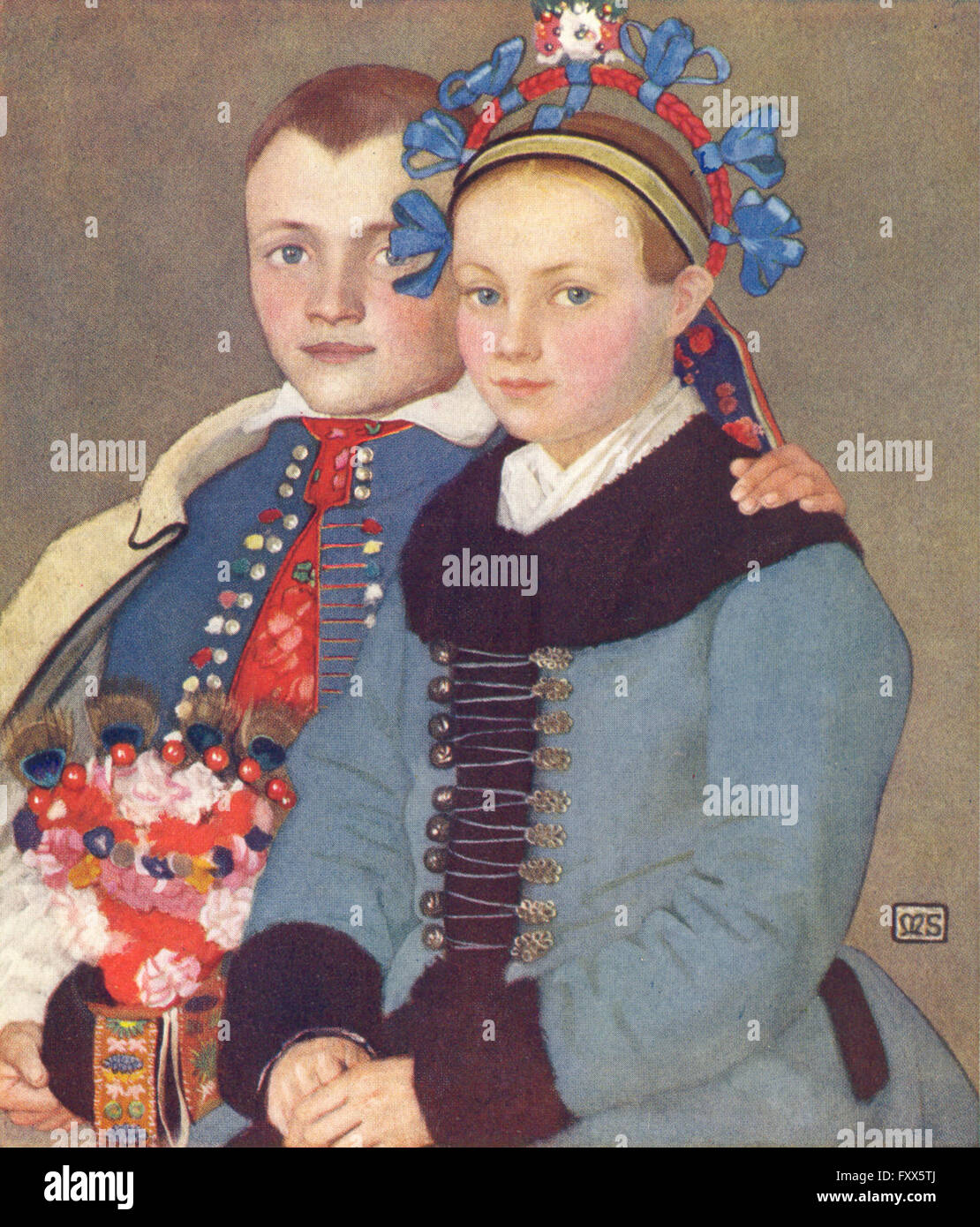 Couple painting 20th century hi-res stock photography and images - Alamy