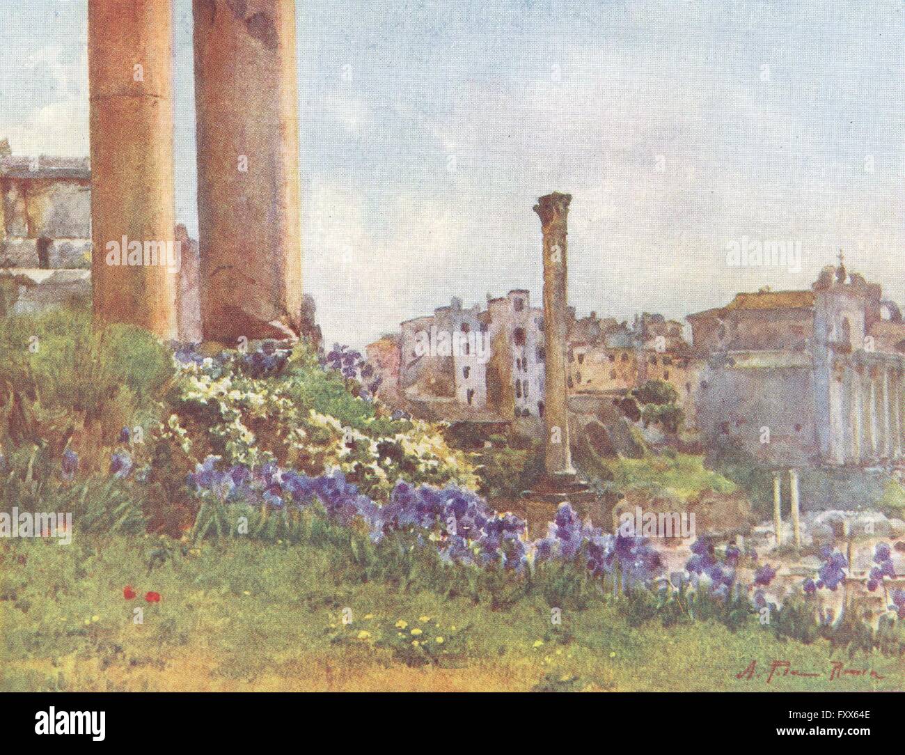 Roman forum painting hi-res stock photography and images - Alamy