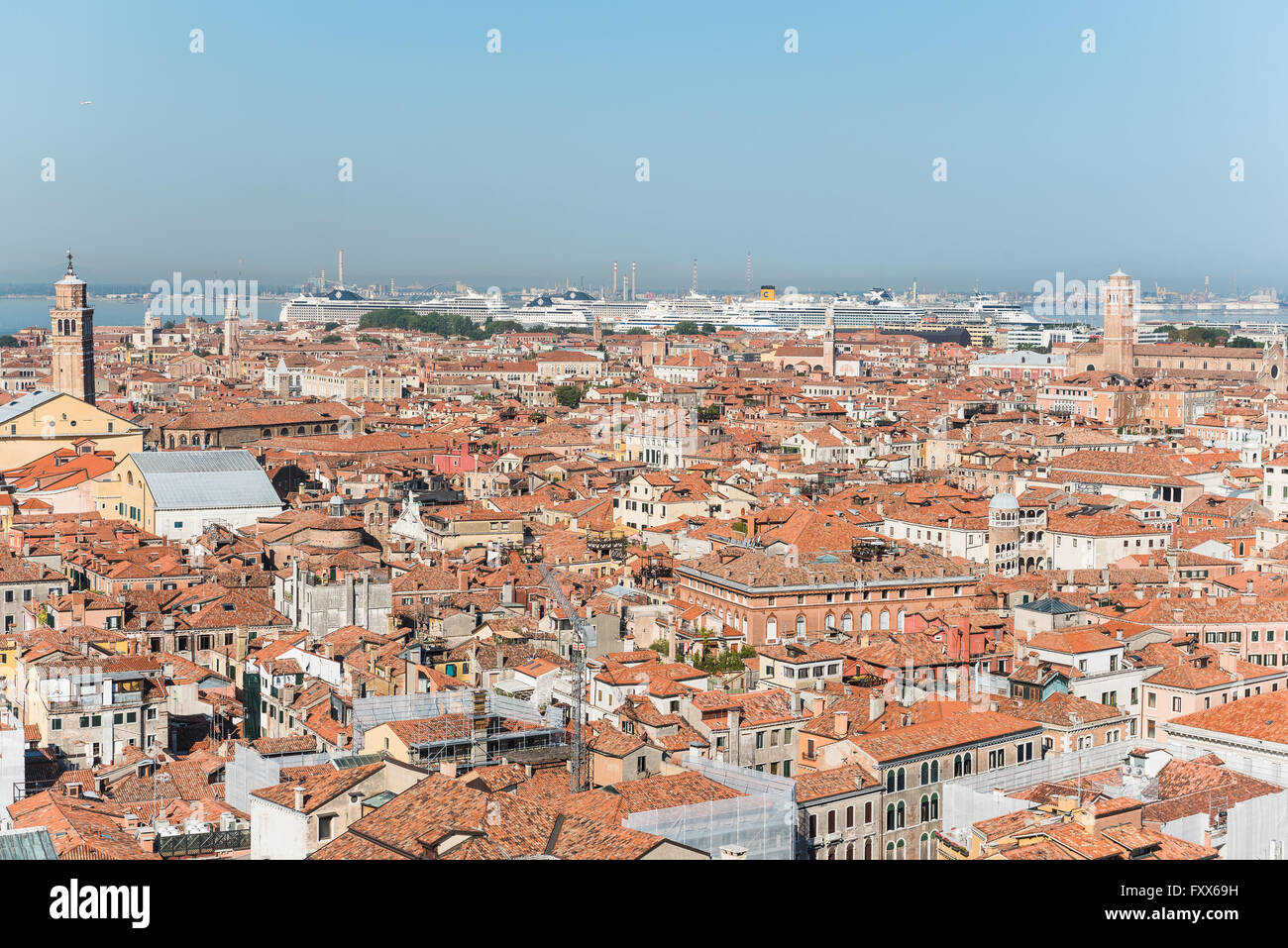 Landscape of Venice from an aerial perspective Stock Photo - Alamy