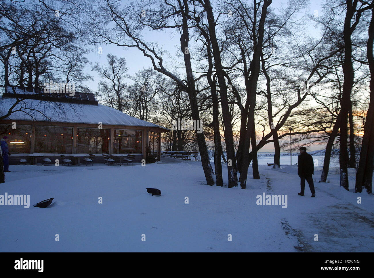 Finland: Helsinki : cafe Uunisaari Stock Photo - Alamy
