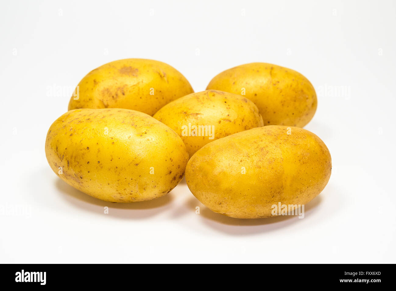 Potatoes isolated with white background Stock Photo - Alamy