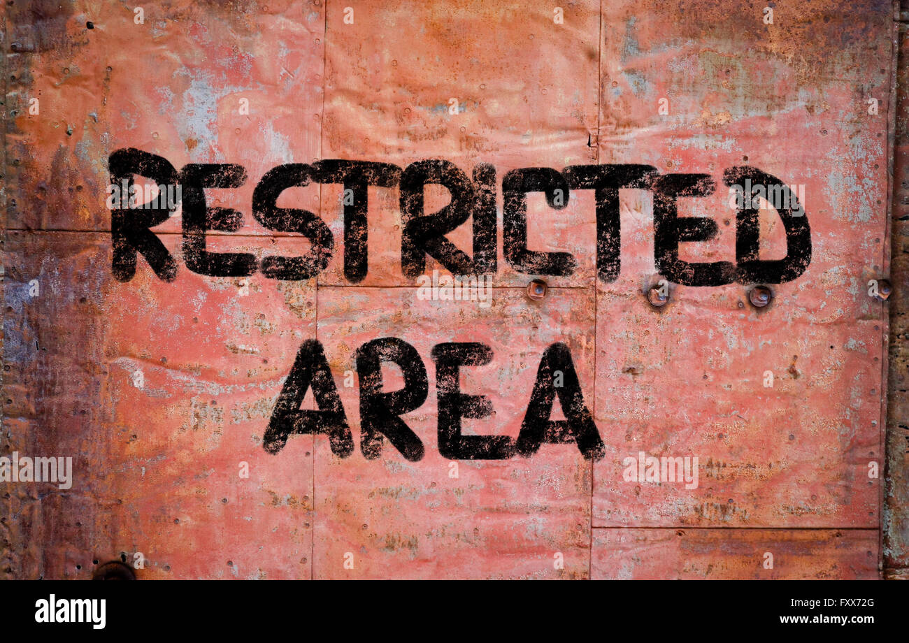 Restricted Area Concept Stock Photo - Alamy