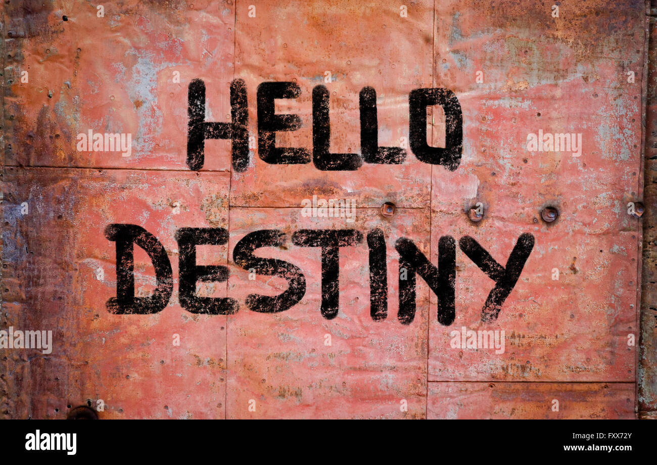 Hello Destiny Concept Stock Photo - Alamy