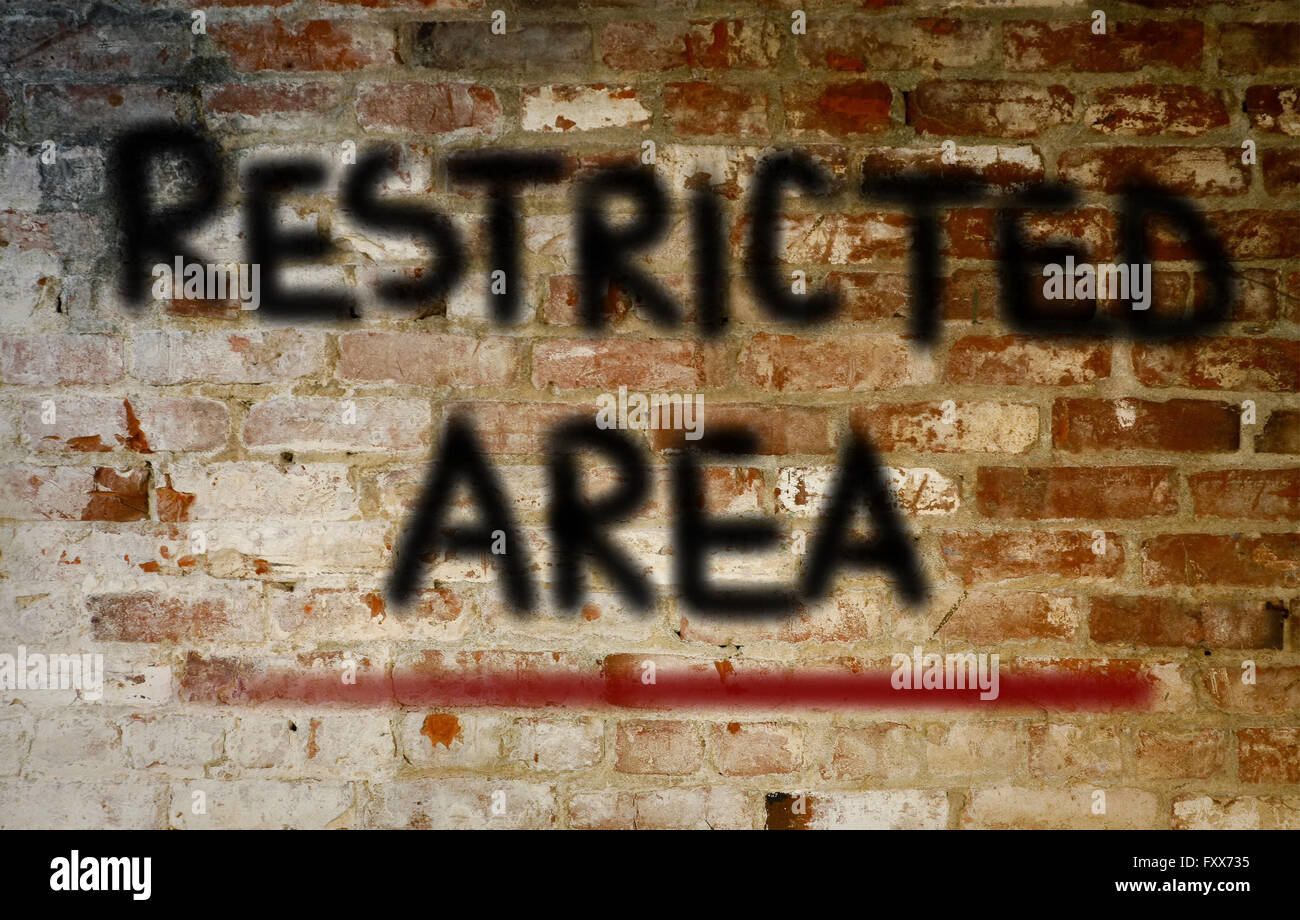 Restricted Area Concept Stock Photo - Alamy