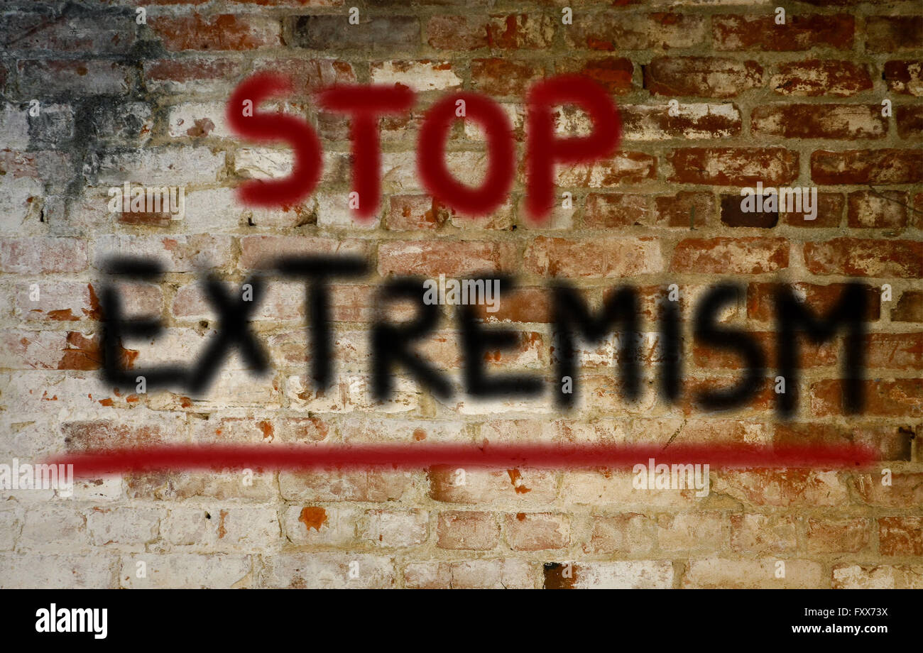 Stop Extremism Concept Stock Photo - Alamy