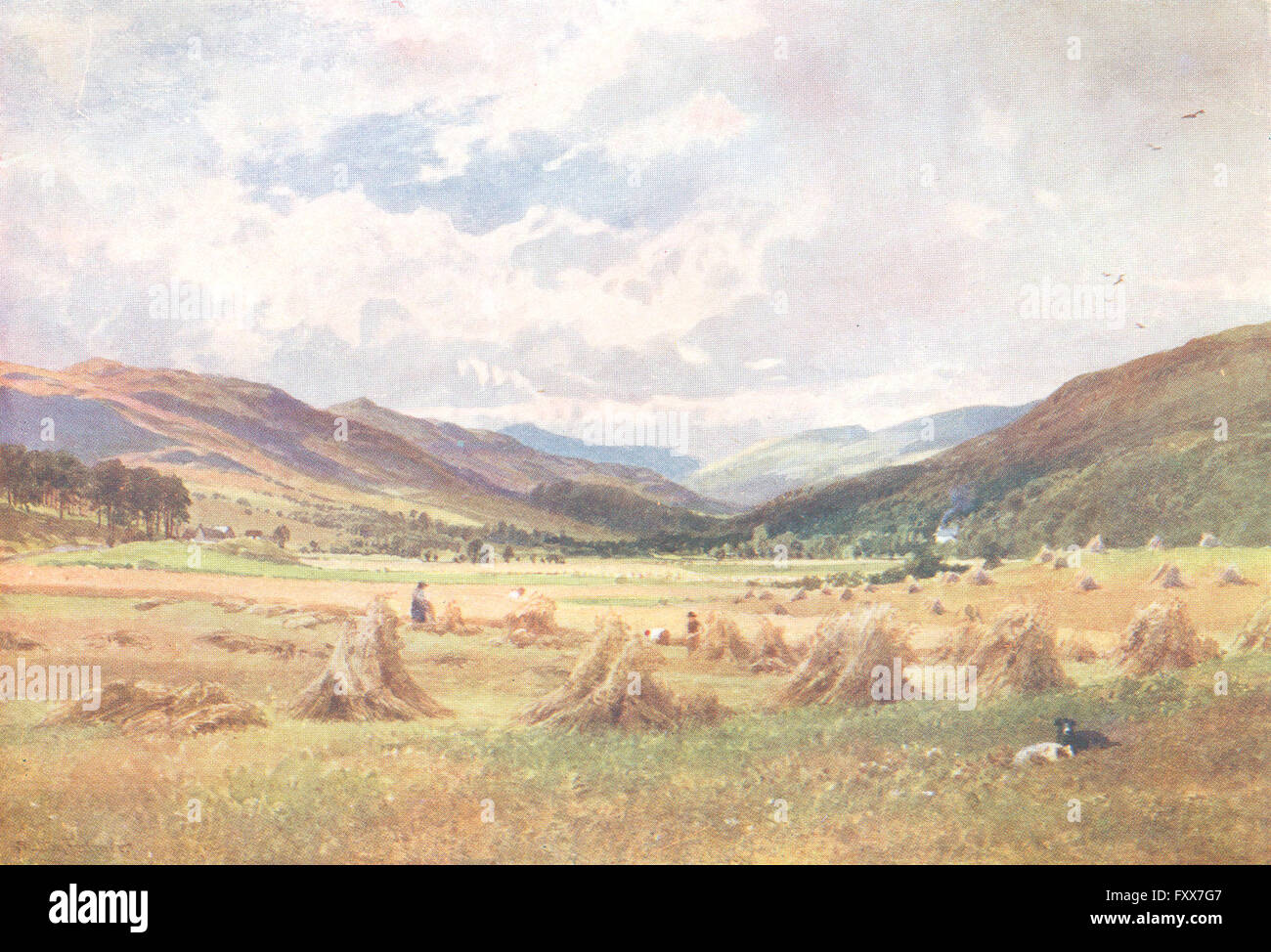 KILLIN: Looking up Glen Lochay, Perthshire, antique print 1904 Stock ... KILLIN: Looking up Glen Lochay, Perthshire, antique print 1904 Stock ...