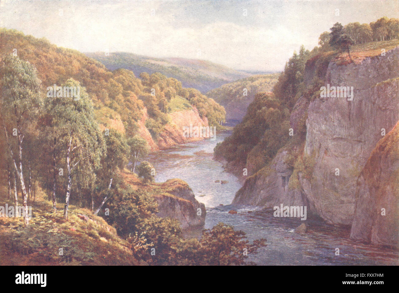 SCOTLAND: River glass Beauly, Inverness-shire, antique print 1904 Stock ...