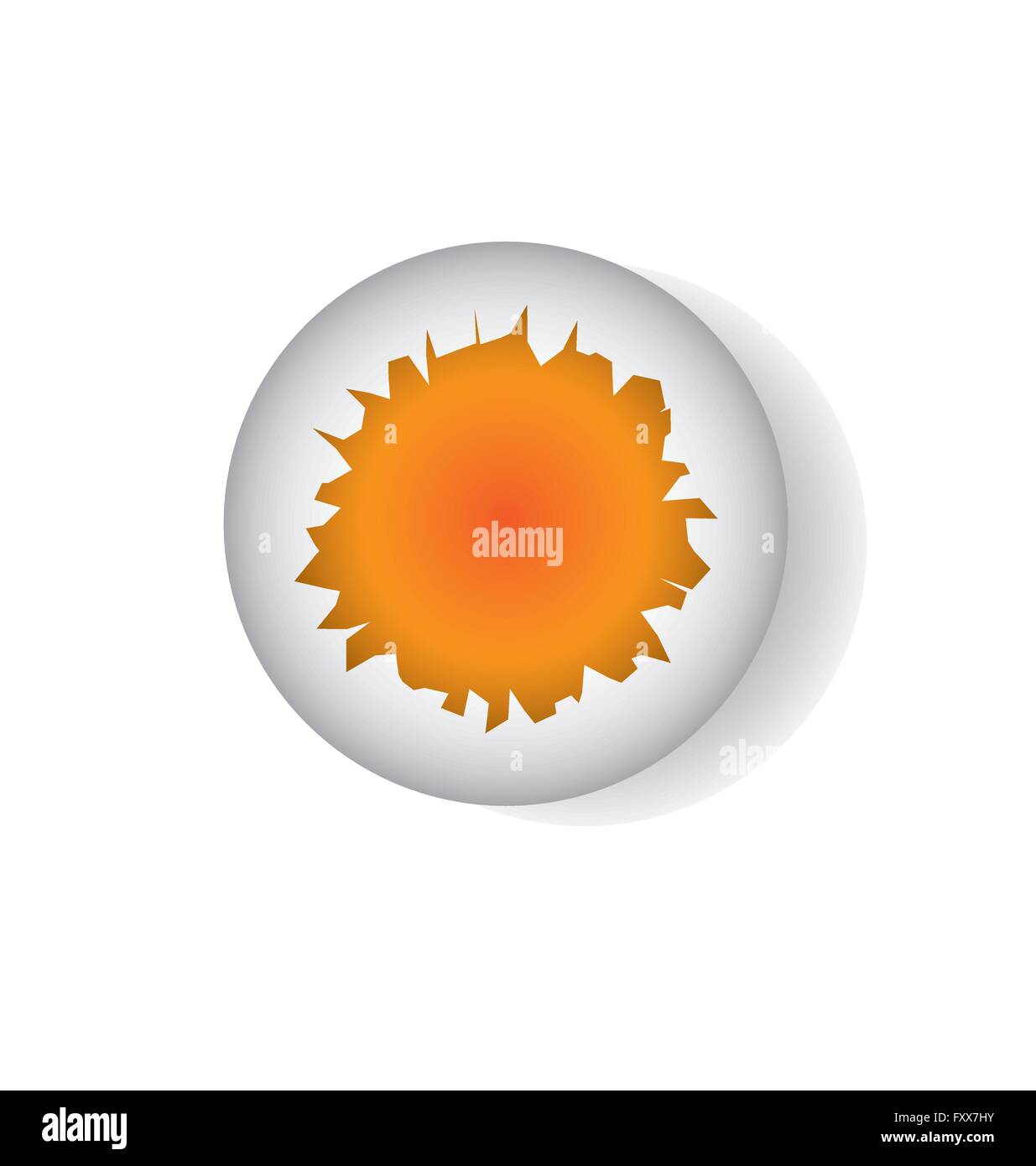 broken egg shell. vector illustration Stock Vector Image & Art - Alamy
