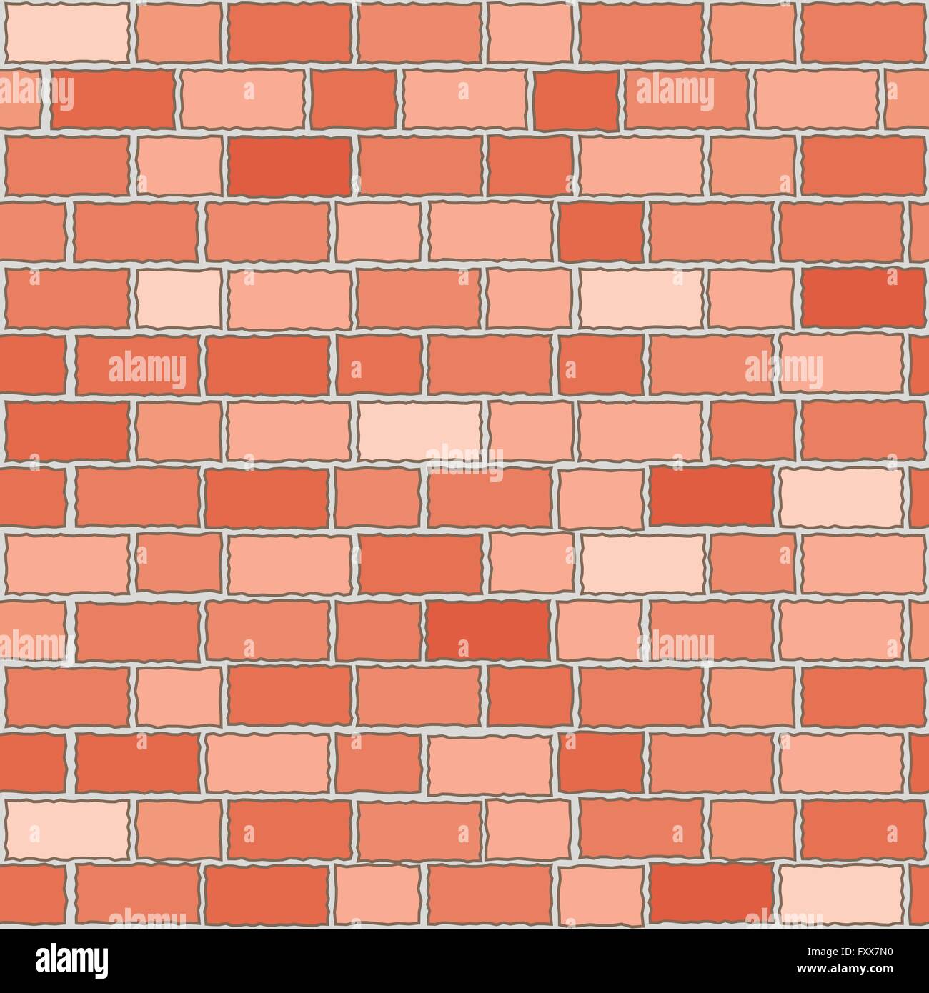 seamless red bricks wall Stock Vector Image & Art - Alamy