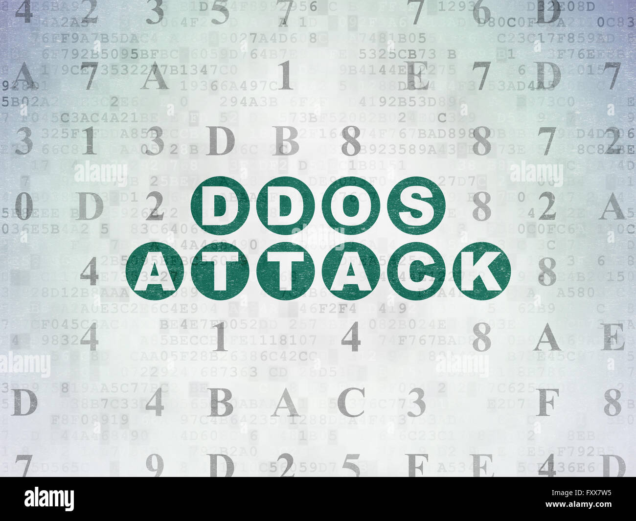 Privacy concept: DDOS Attack on Digital Paper background Stock Photo ...