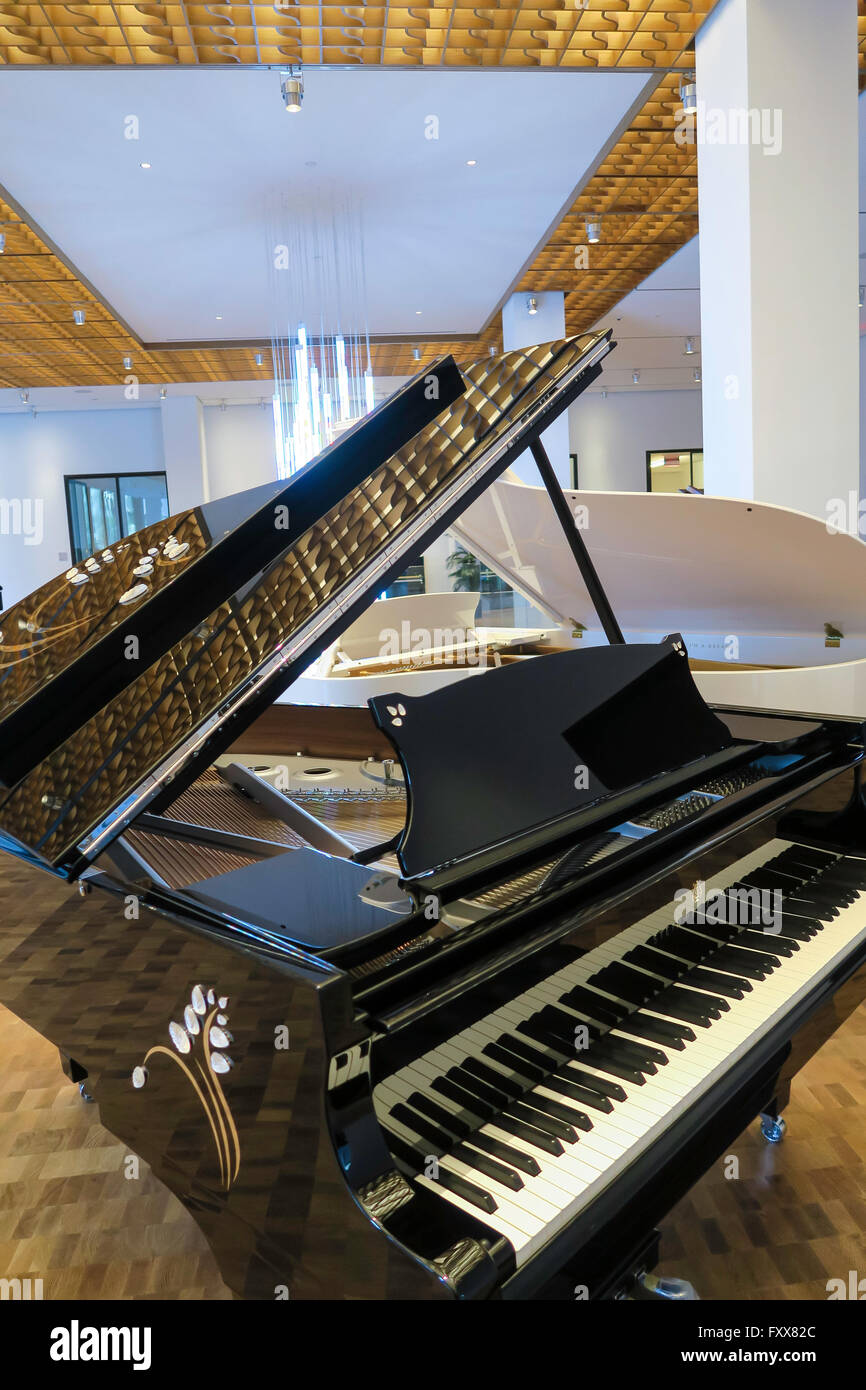 Pianos on Display, Steinway Hall, NYC, USA Stock Photo - Alamy